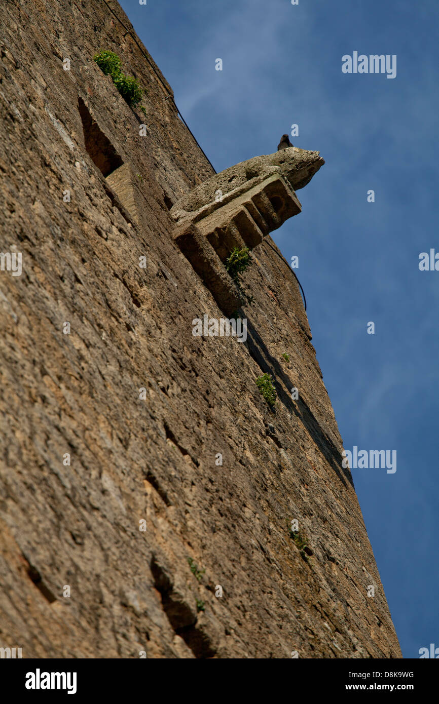 Old buildings and churches in the medieval town of Volterra,Tuscany ...