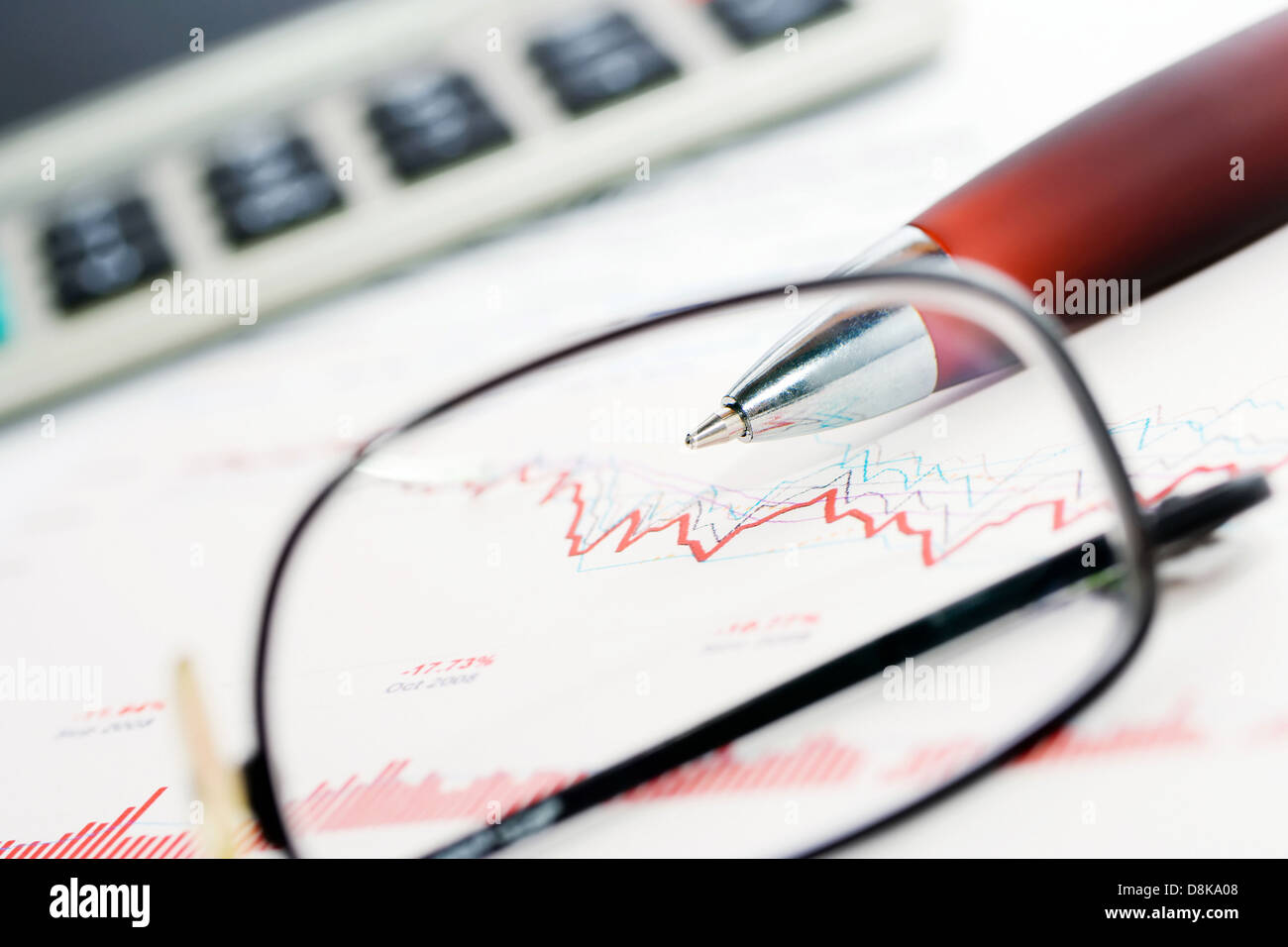 Financial graphs and charts analysis Stock Photo - Alamy