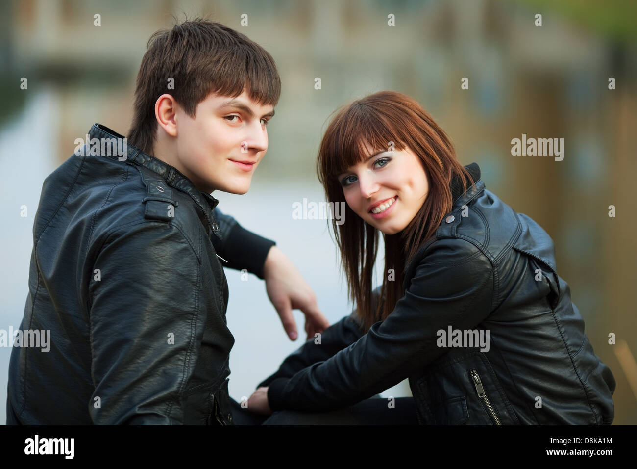 Happy young couple Stock Photo - Alamy