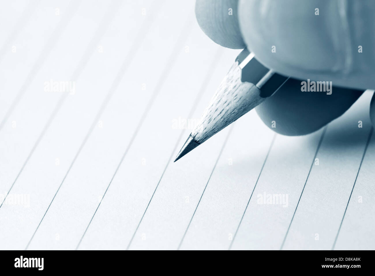 Female hand writing Stock Photo - Alamy