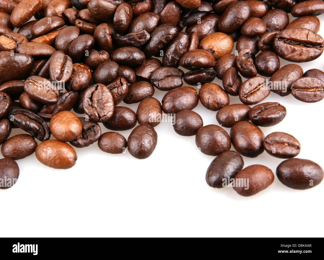 coffee beans isolated on white Stock Photo - Alamy