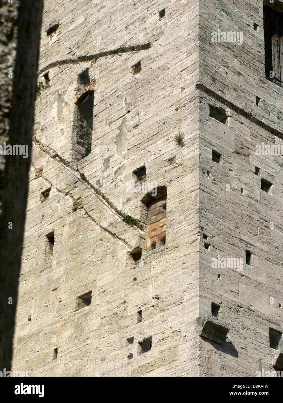 A traditional village tower, likely part of an older architectural ...