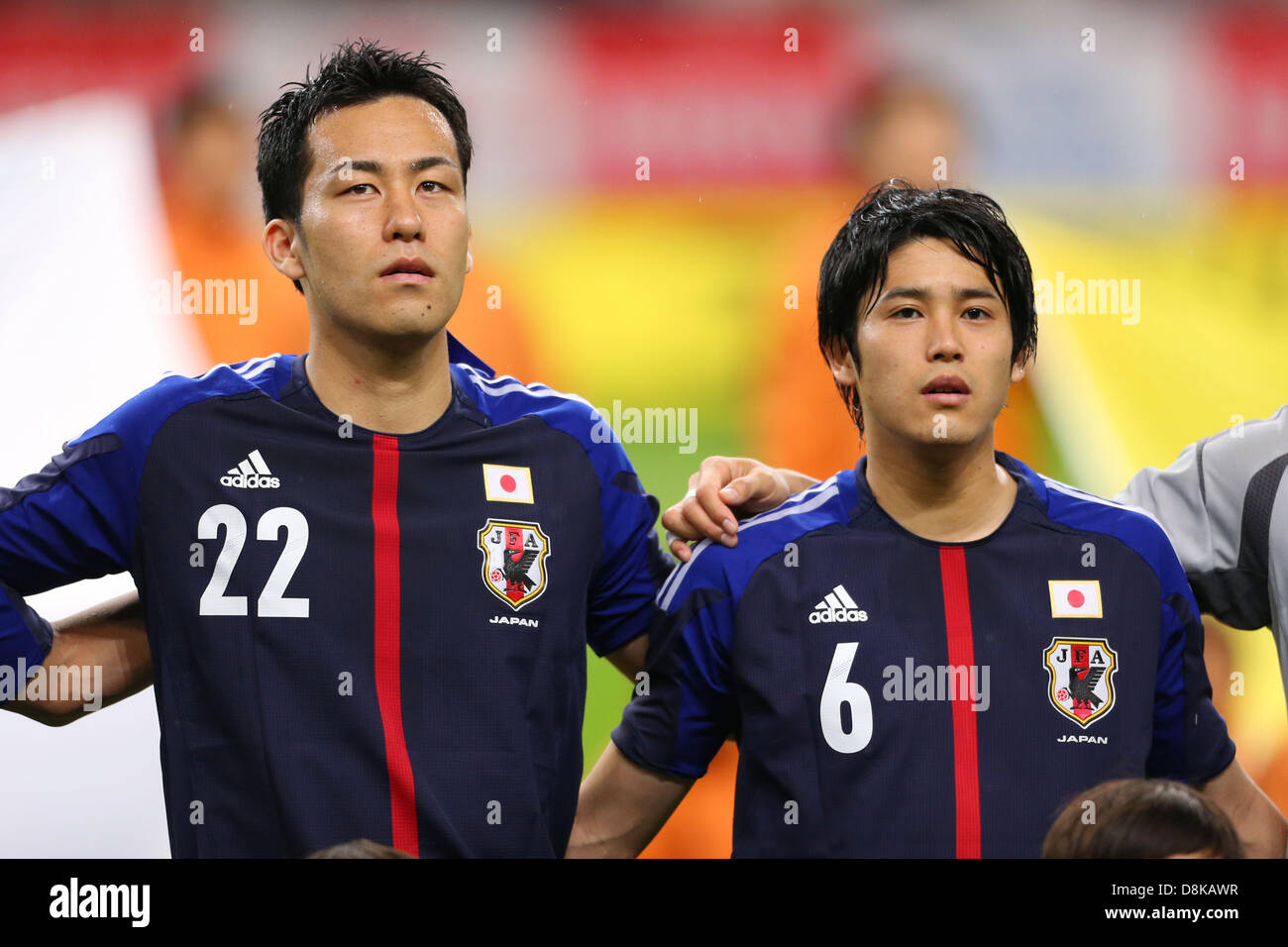 (L to R) Maya Yoshida (JPN), Atsuto Uchida (JPN), May 30, 2013 ...