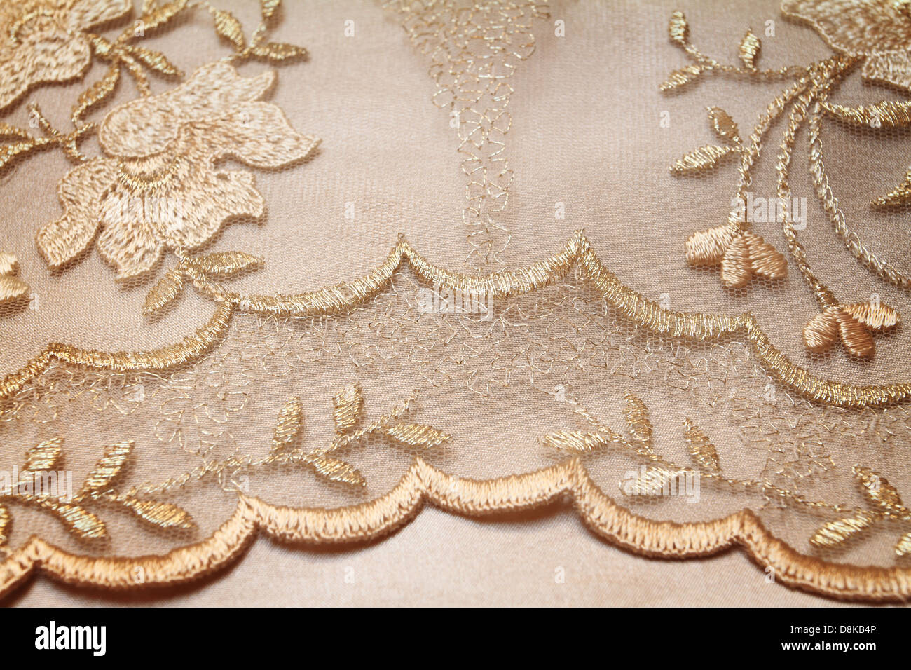 Golden textile wedding background Stock Photo - Alamy