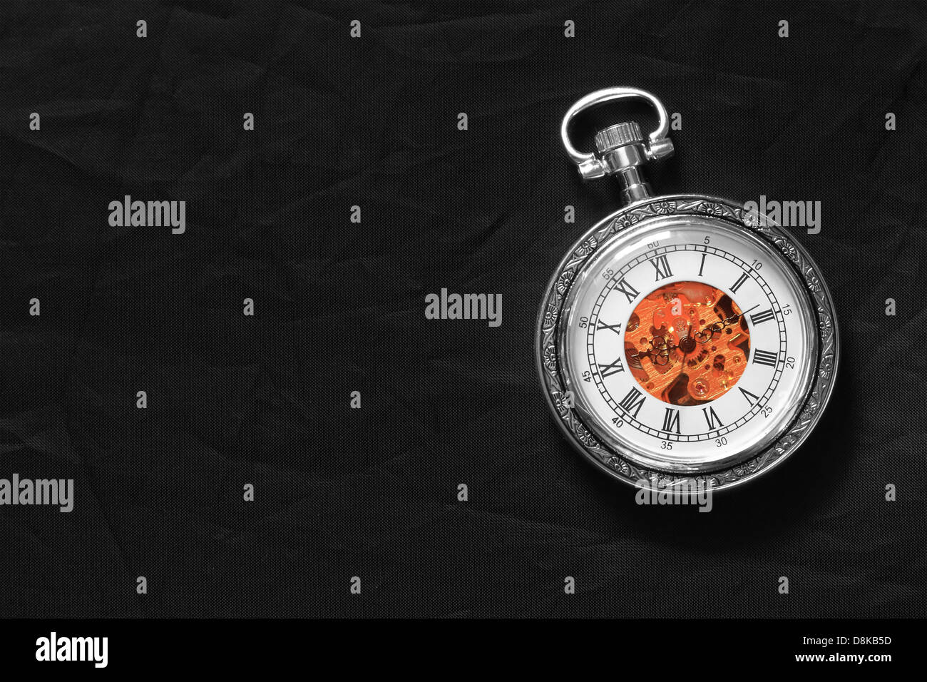 Old watch machine on dark background Stock Photo - Alamy