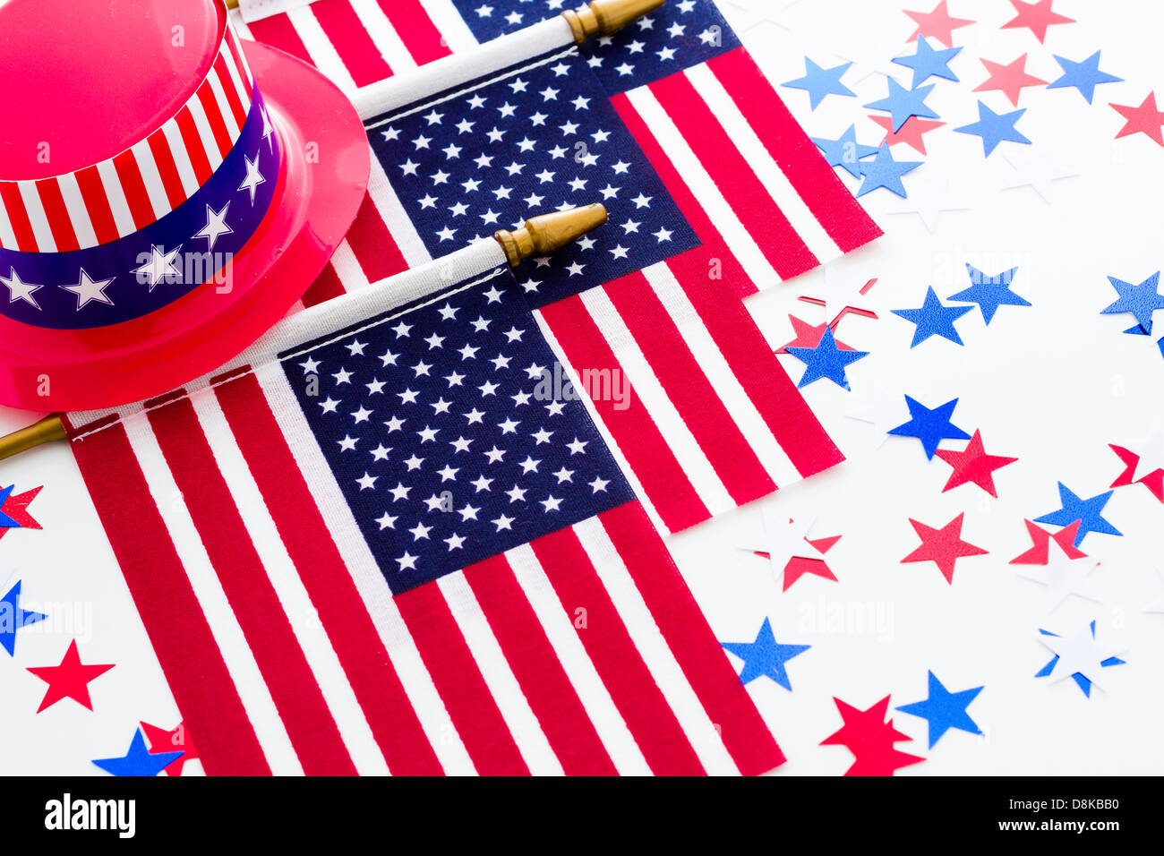 Patriotic items to celebrate July 4th Stock Photo - Alamy