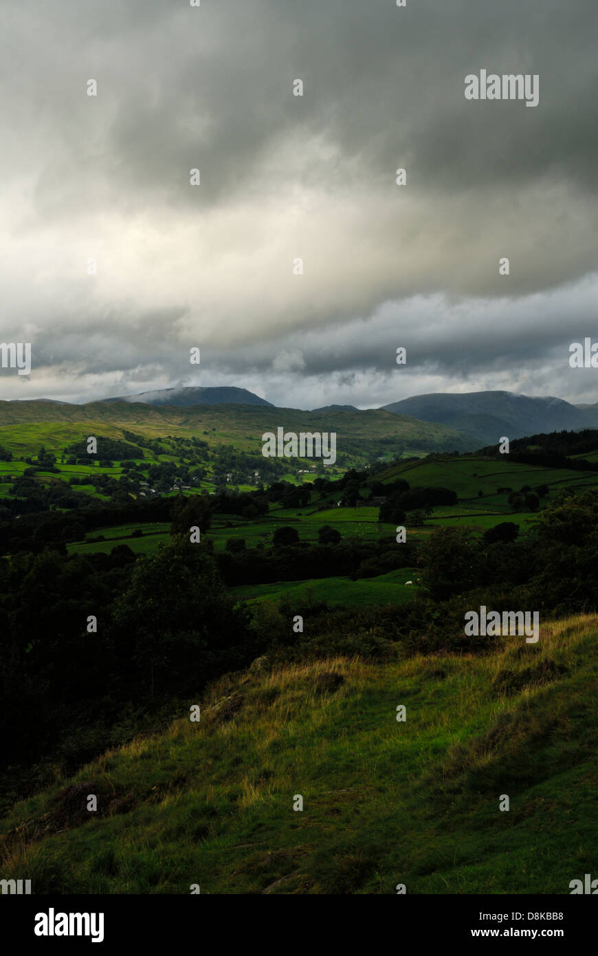 View from Orrest head, Windermere, Lake district,Cumbria,England ...