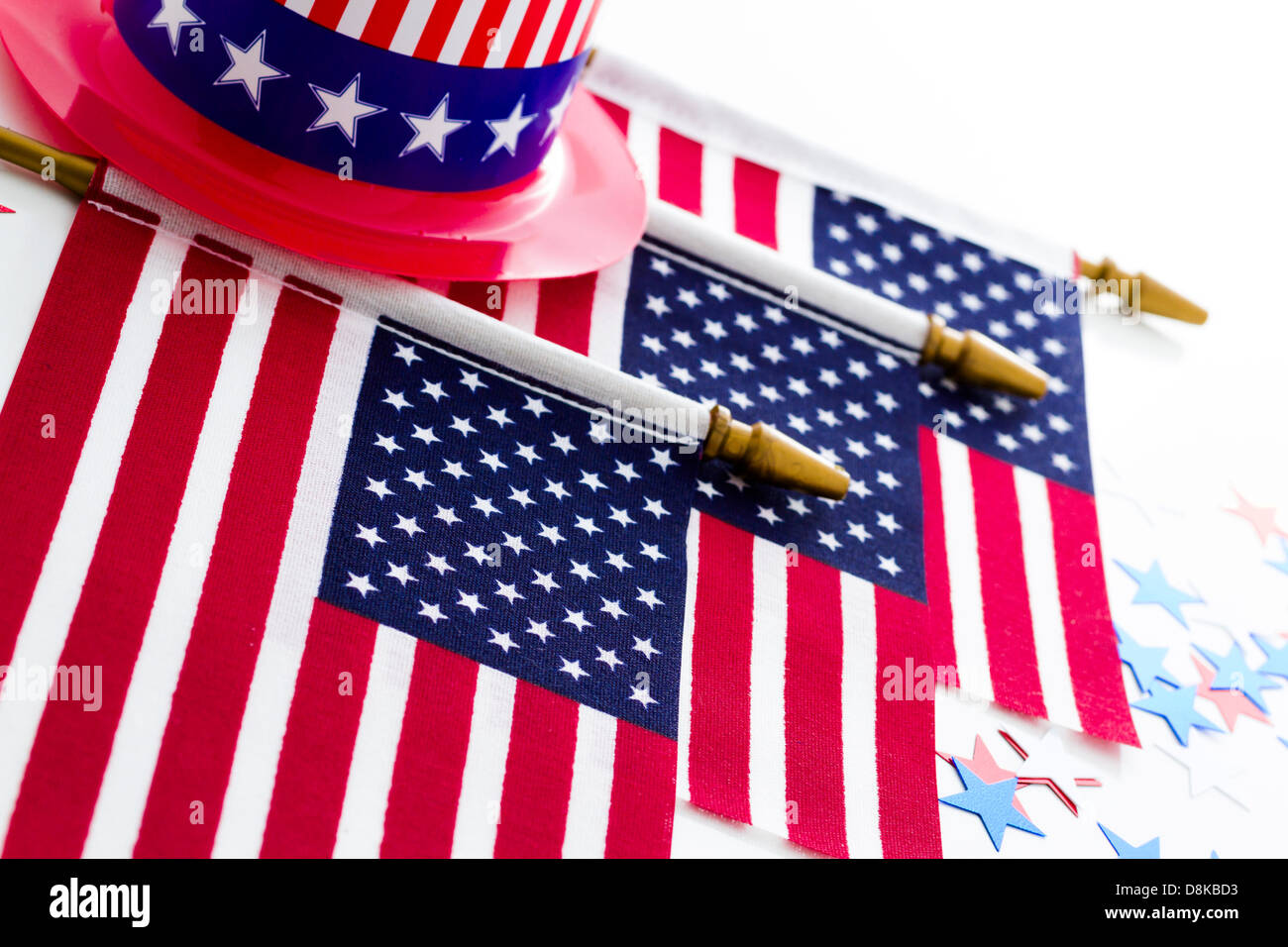 Patriotic items to celebrate July 4th Stock Photo - Alamy