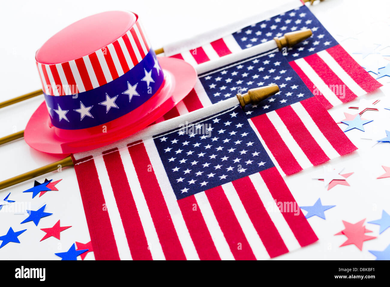 Patriotic items to celebrate July 4th Stock Photo - Alamy