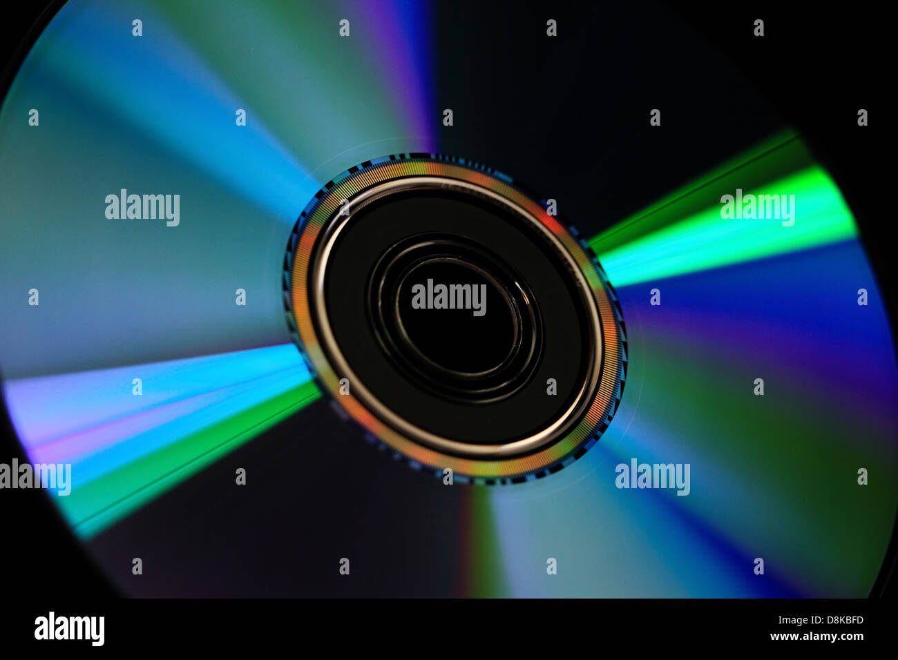 Compact disk isolated on black background Stock Photo - Alamy
