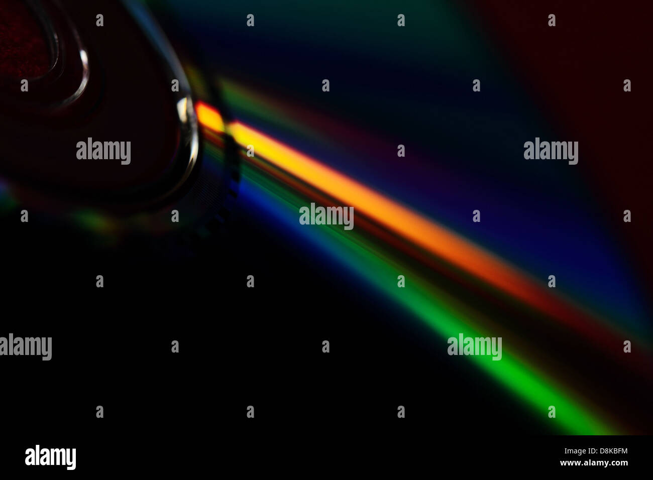 Compact disk isolated on black background Stock Photo - Alamy