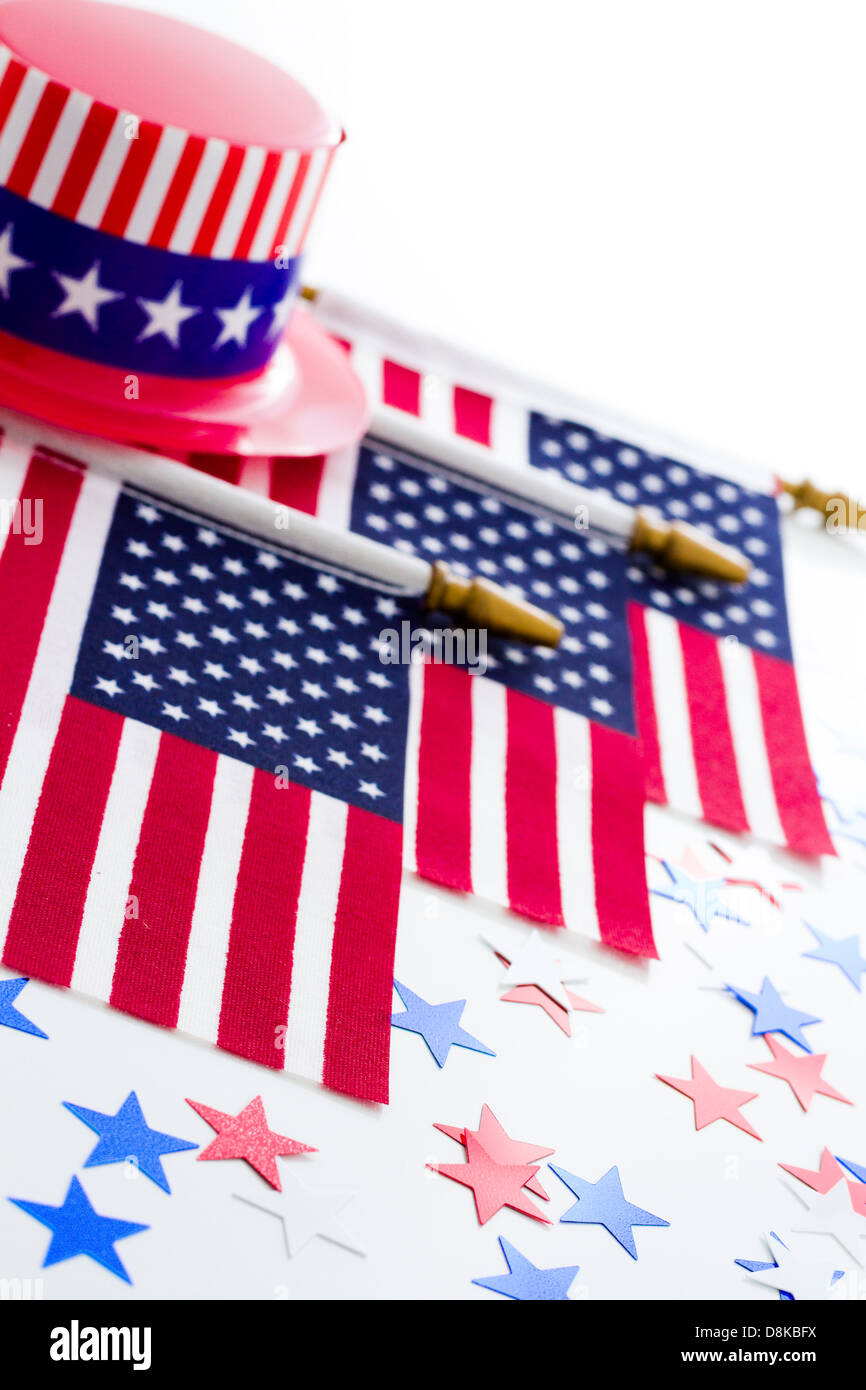 Patriotic items to celebrate July 4th Stock Photo - Alamy