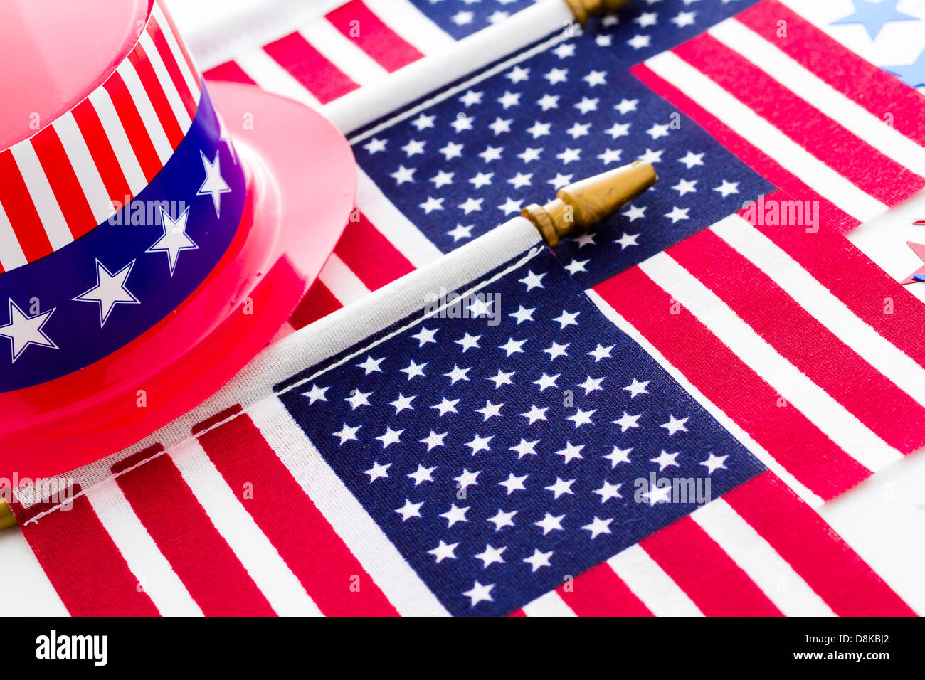 Patriotic items to celebrate July 4th Stock Photo - Alamy