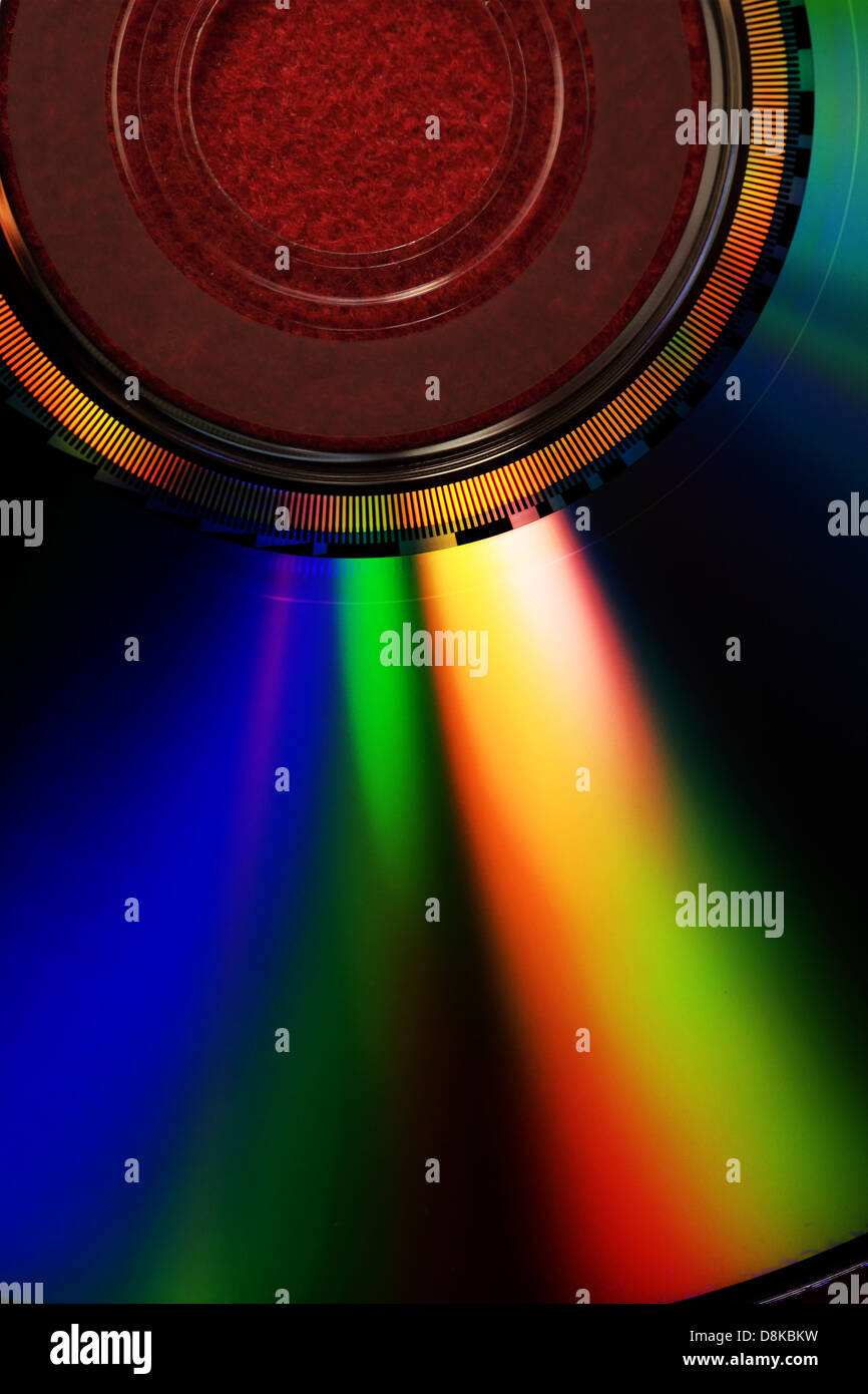 Compact disk isolated on black background Stock Photo - Alamy