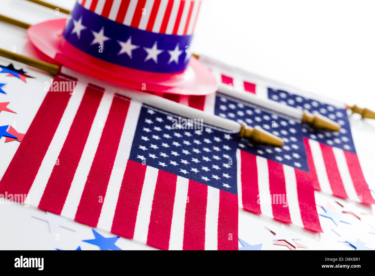 Patriotic items to celebrate July 4th Stock Photo - Alamy