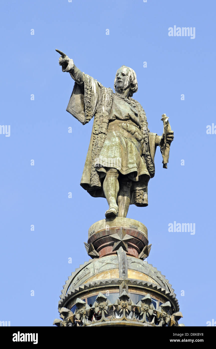 Columbus statue denkmal hi-res stock photography and images - Alamy