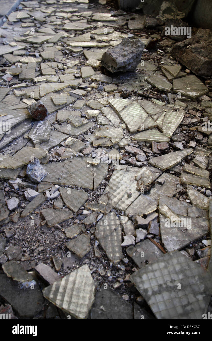 Broken grey glass background Stock Photo - Alamy