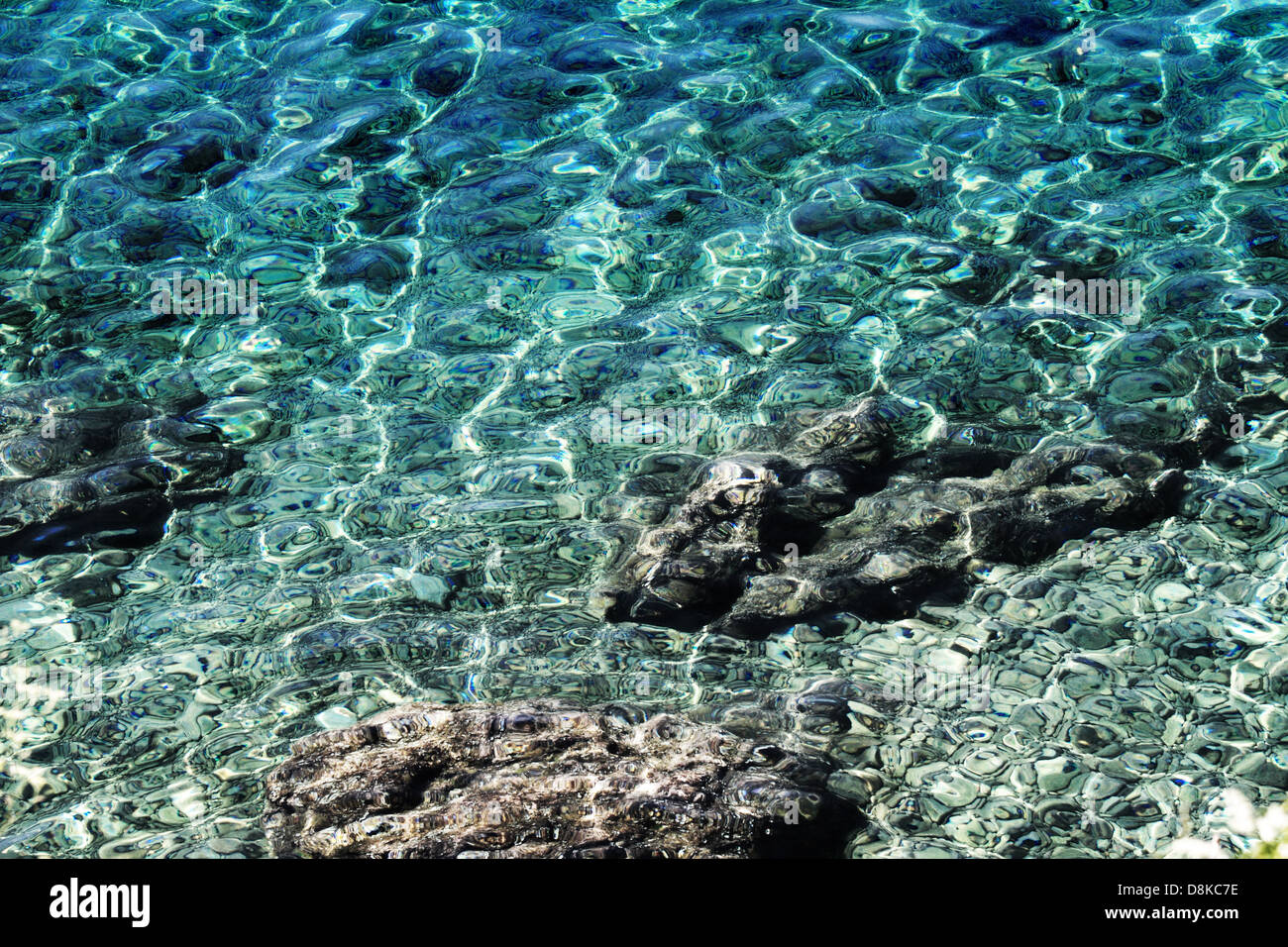 Beautiful dramatic sea water with waves Stock Photo - Alamy