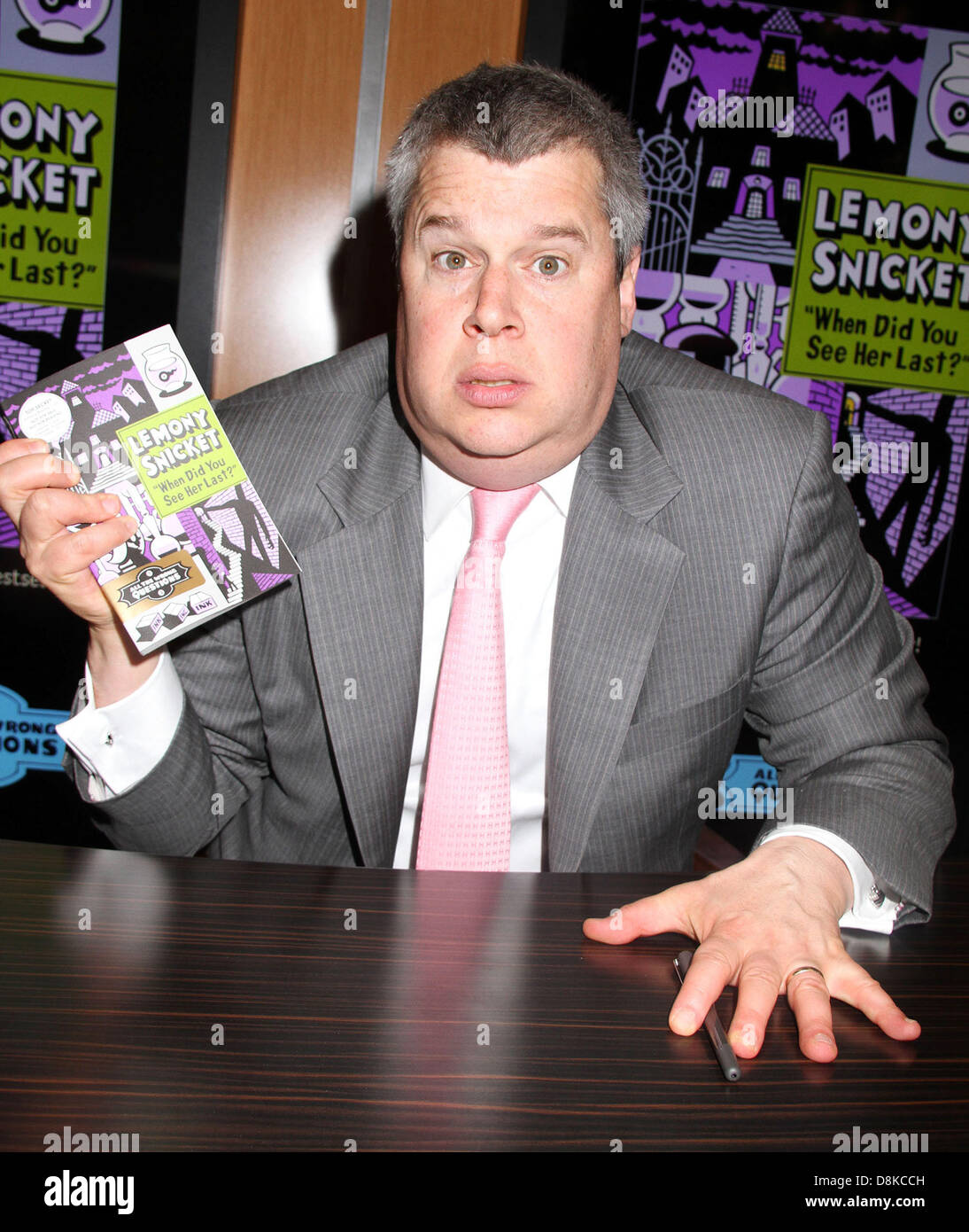 New York, U.S. May 30, 2013. Author LEMONY SNICKET born DANIEL HANDLER ...