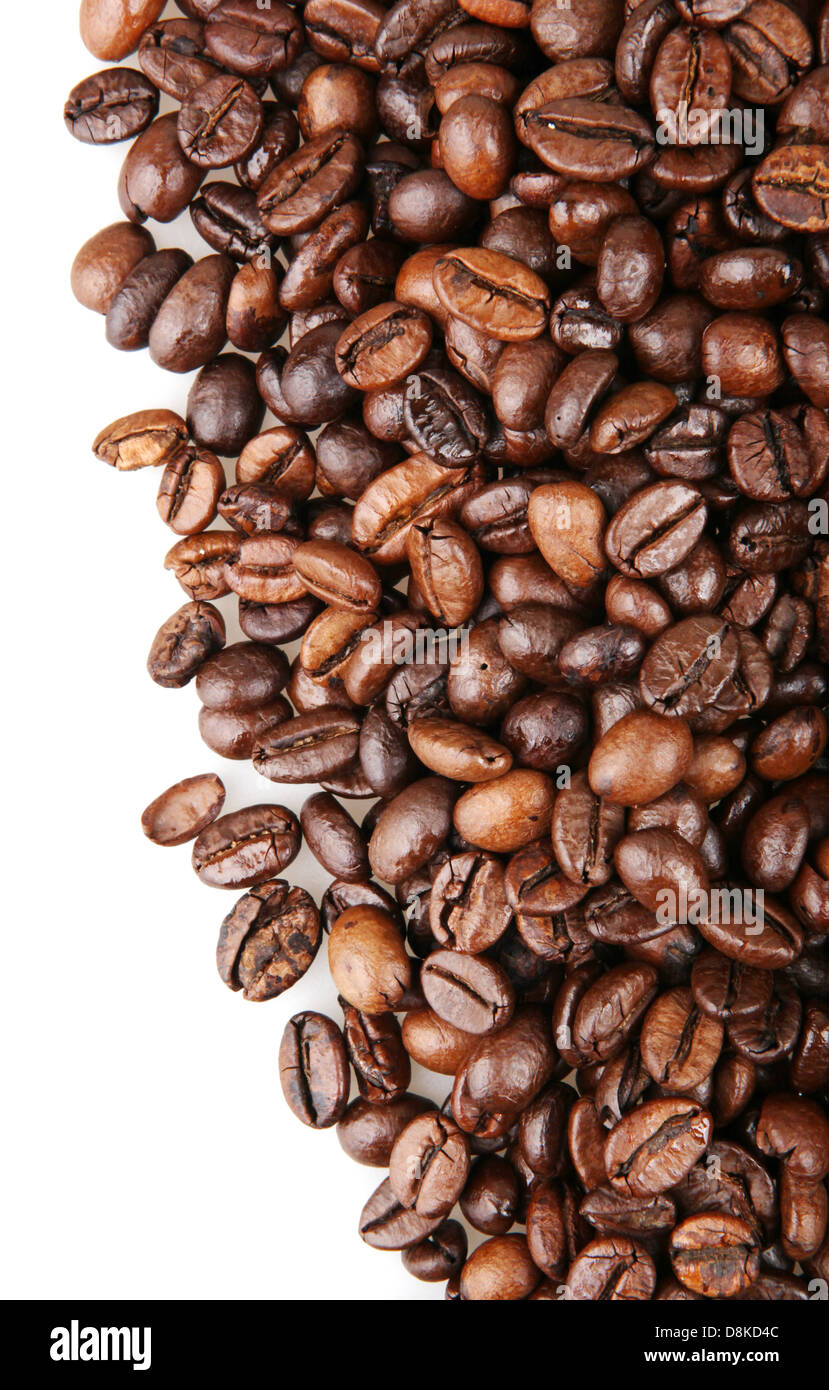Coffee Beans isolated on white Stock Photo - Alamy