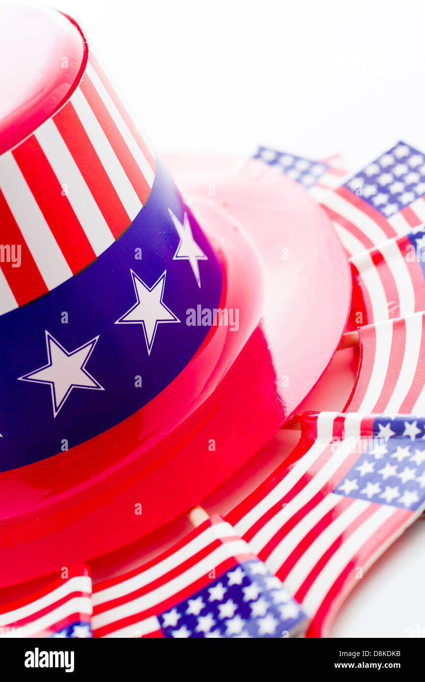 Patriotic items to celebrate July 4th Stock Photo - Alamy