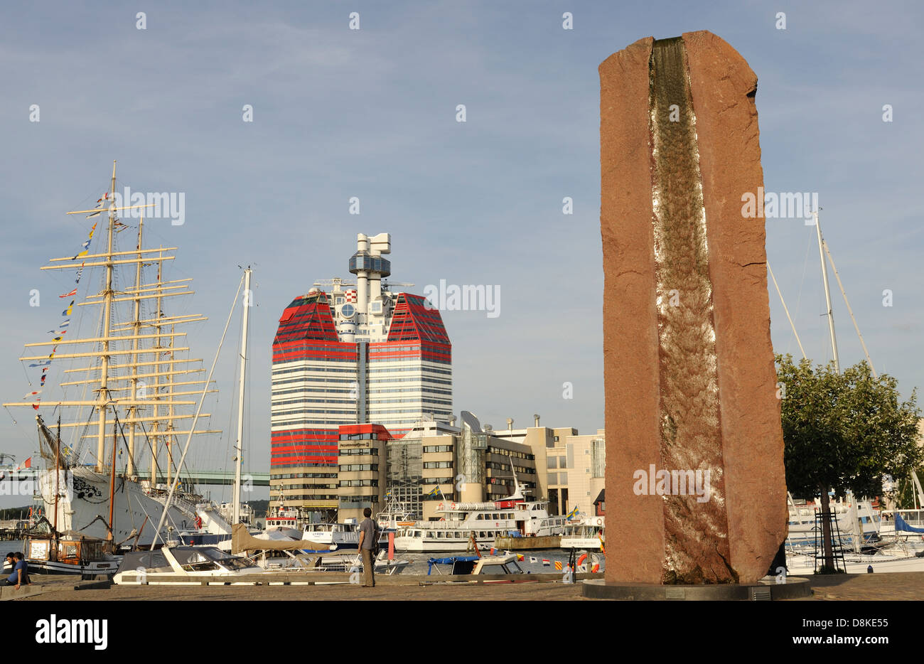 Lilla Bomment harbour with Utkiken Tower known as Lipstick Building in ...
