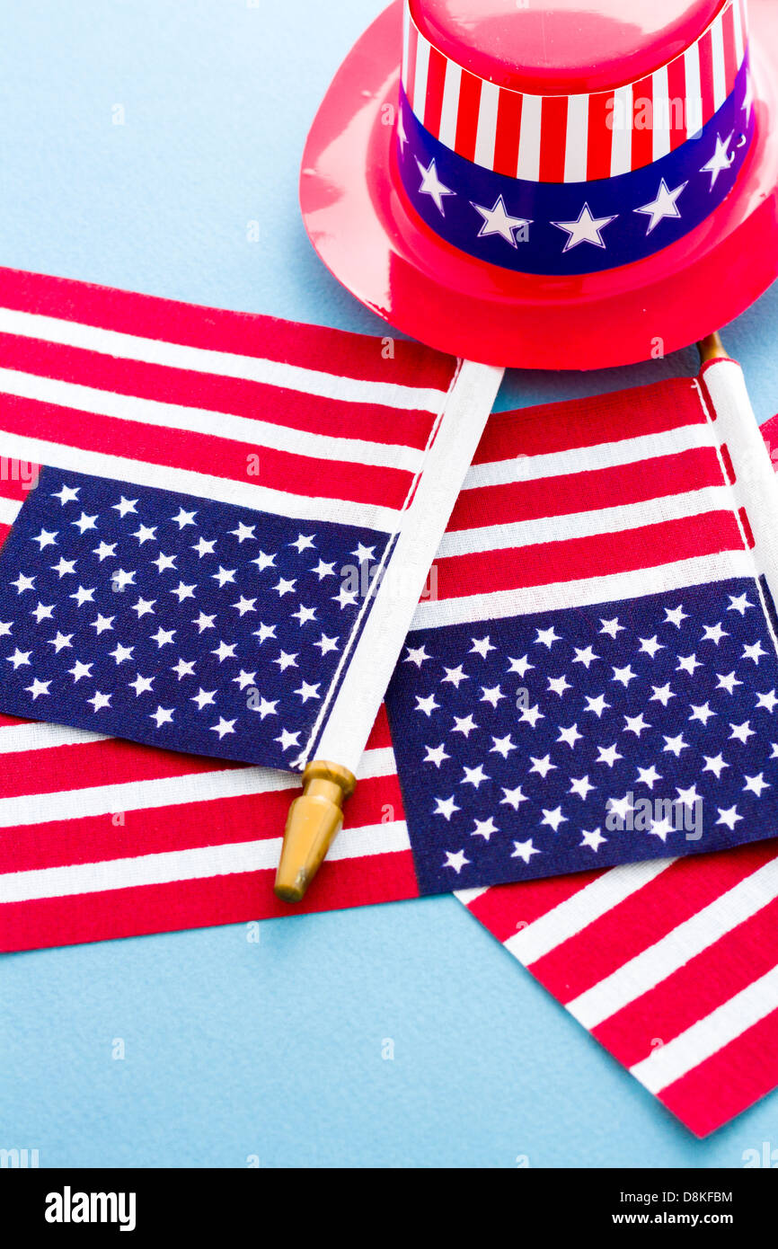 Patriotic items to celebrate July 4th Stock Photo - Alamy