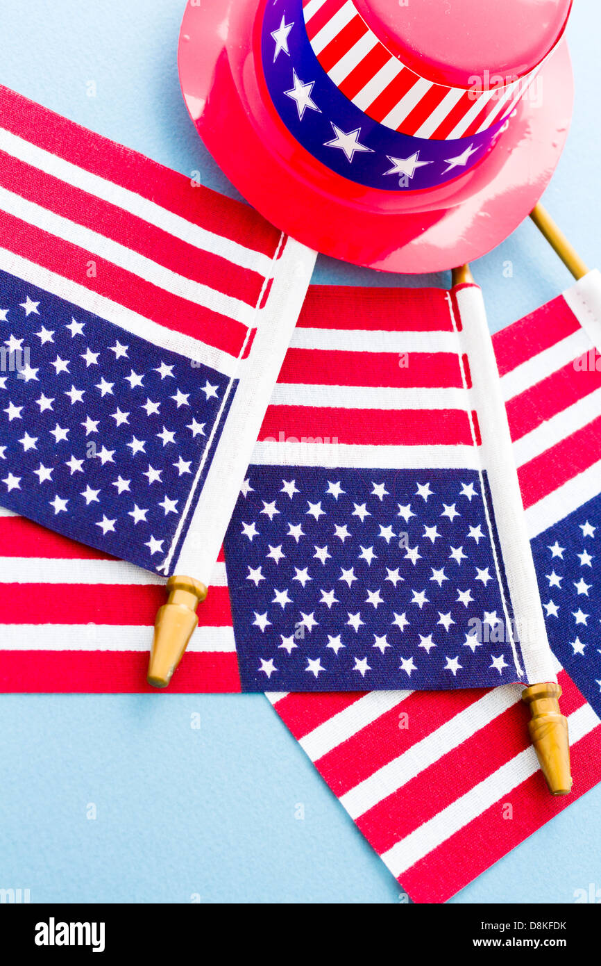 Patriotic items to celebrate July 4th Stock Photo - Alamy