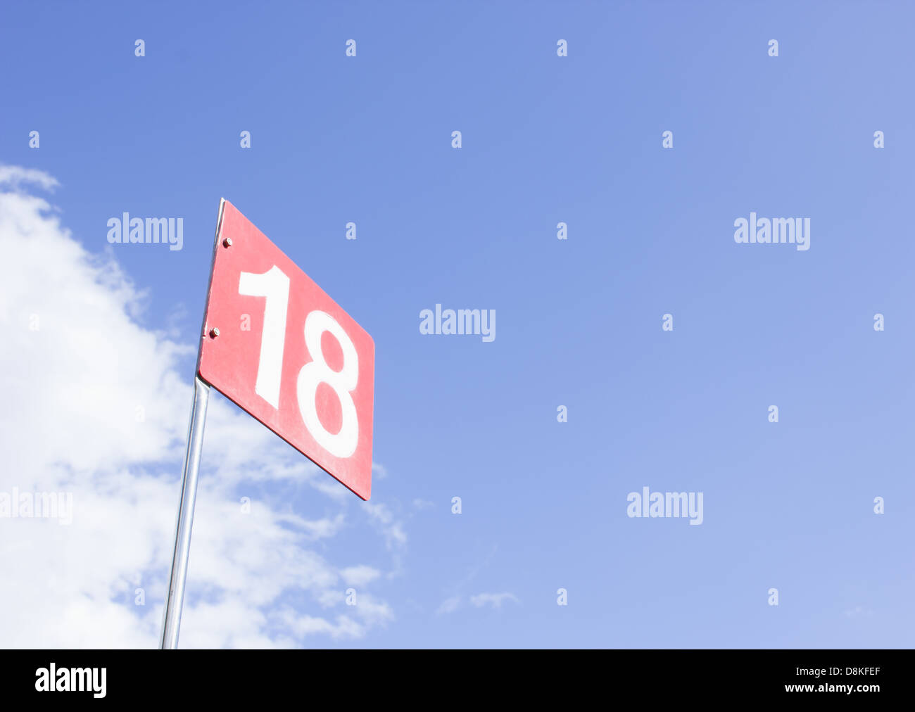 Park golf flag Stock Photo - Alamy