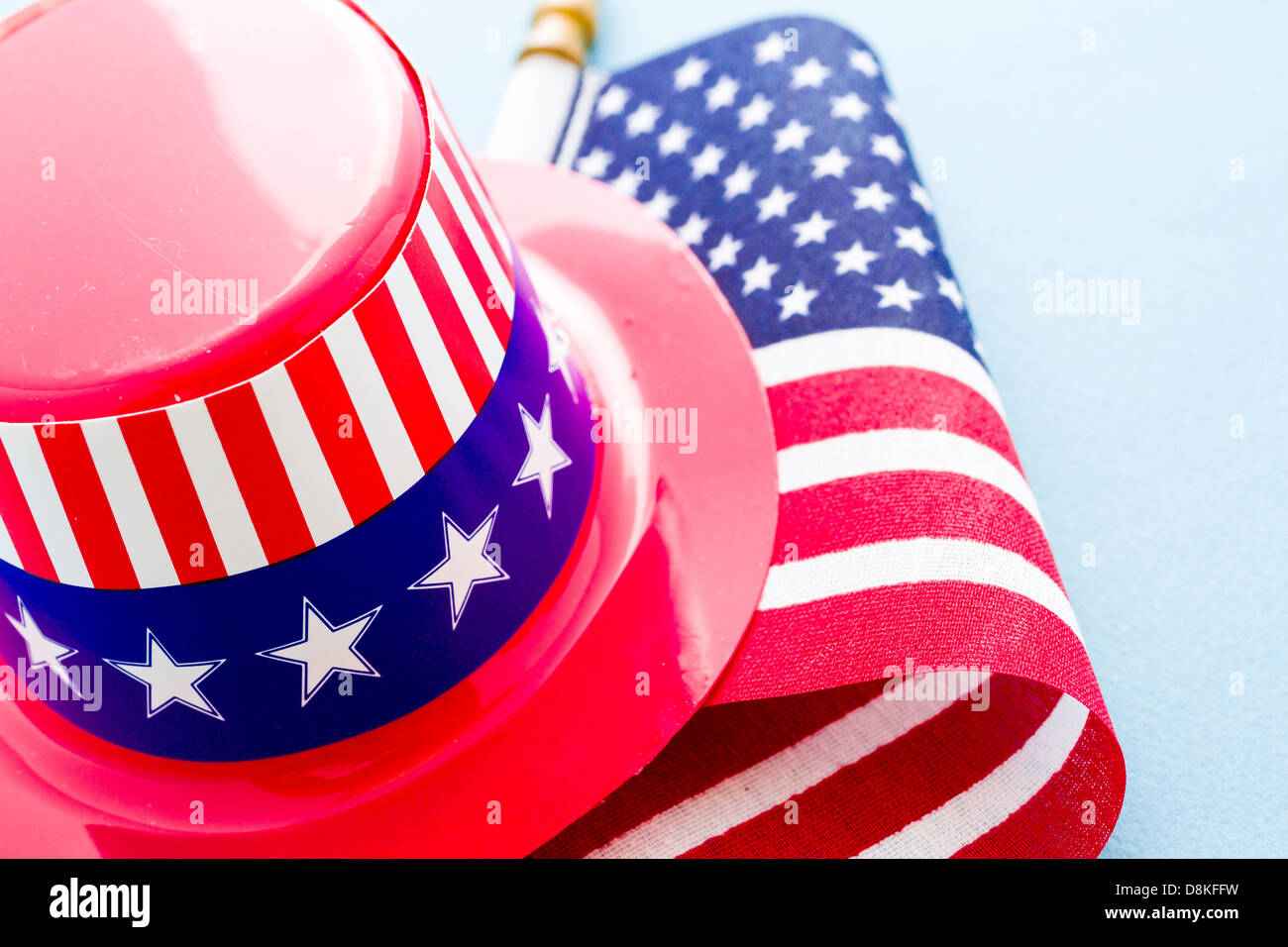 Patriotic items to celebrate July 4th Stock Photo - Alamy