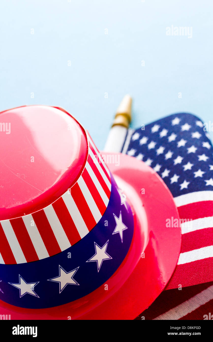 Patriotic items to celebrate July 4th Stock Photo - Alamy