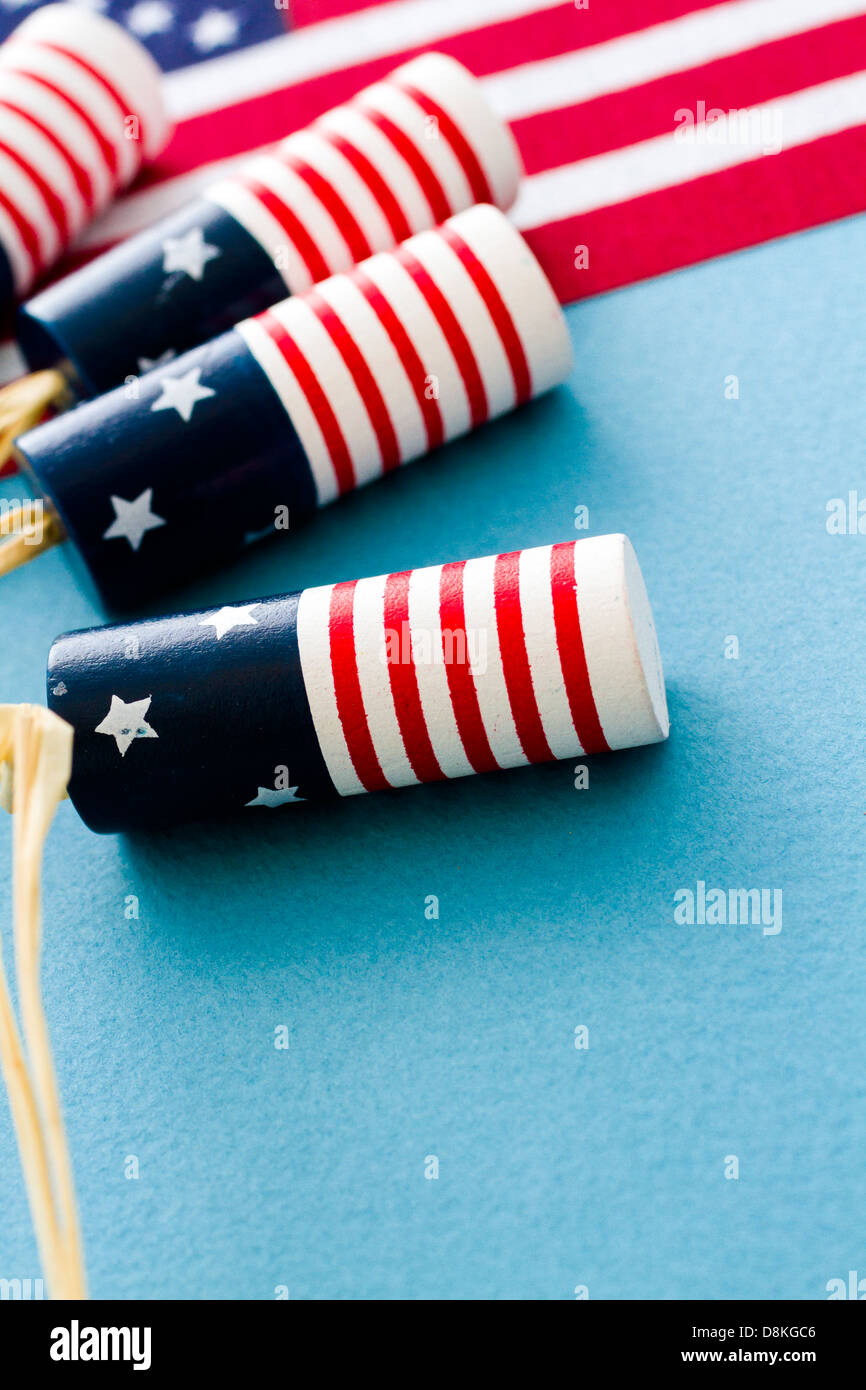 Patriotic items to celebrate July 4th Stock Photo - Alamy