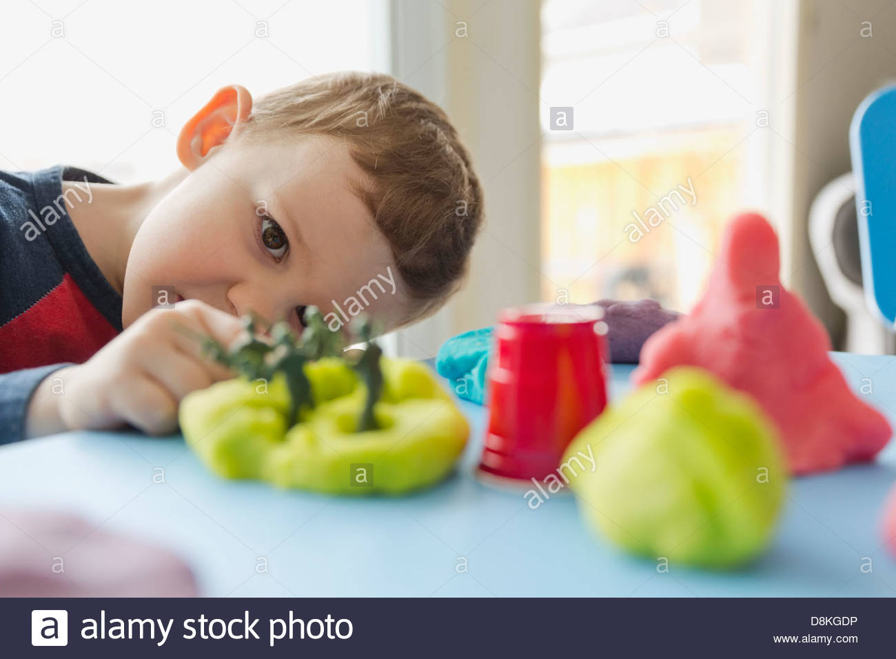 Playing with play dough hi-res stock photography and images - Alamy