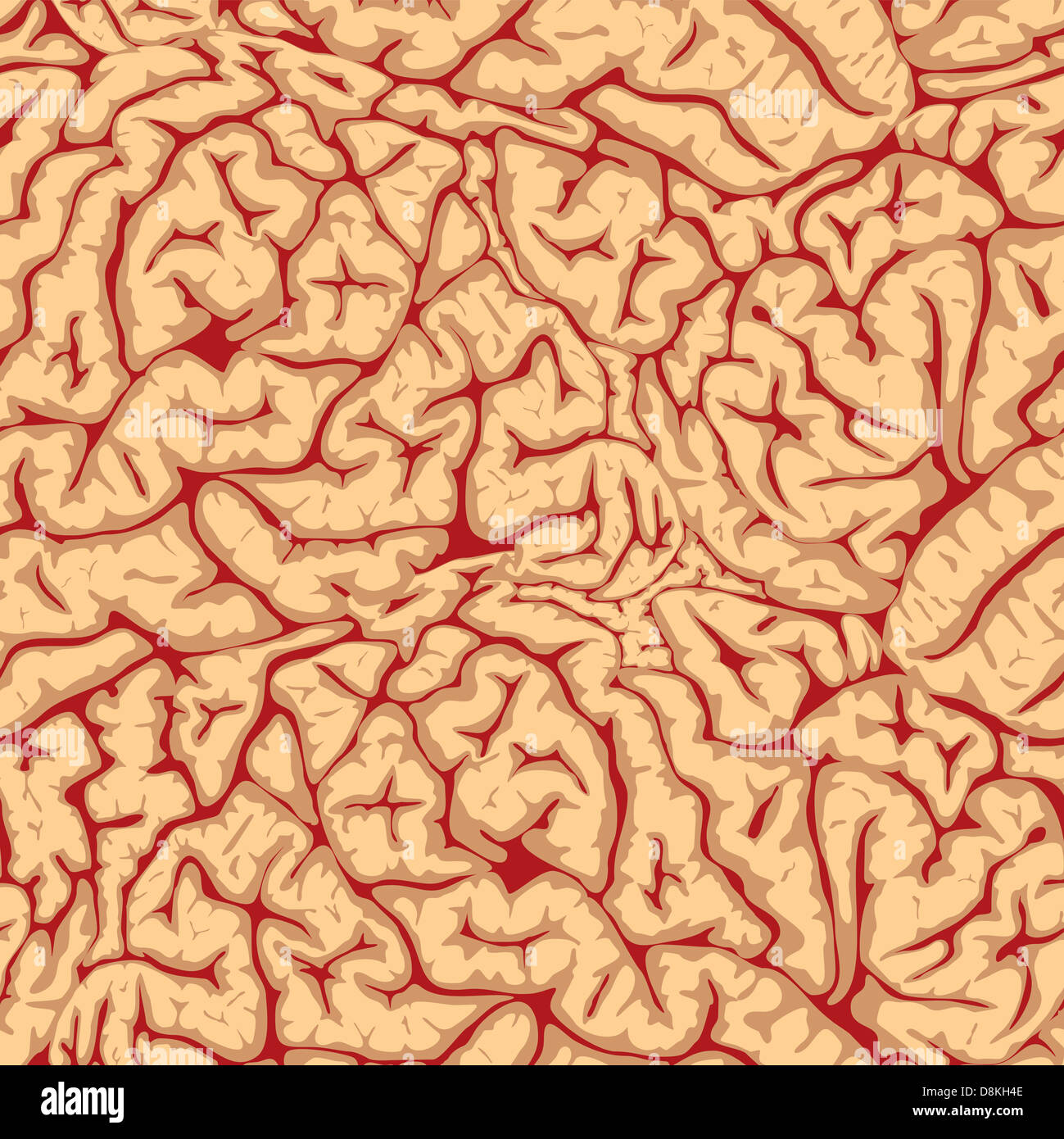 Seamless brain convolutions Stock Photo - Alamy