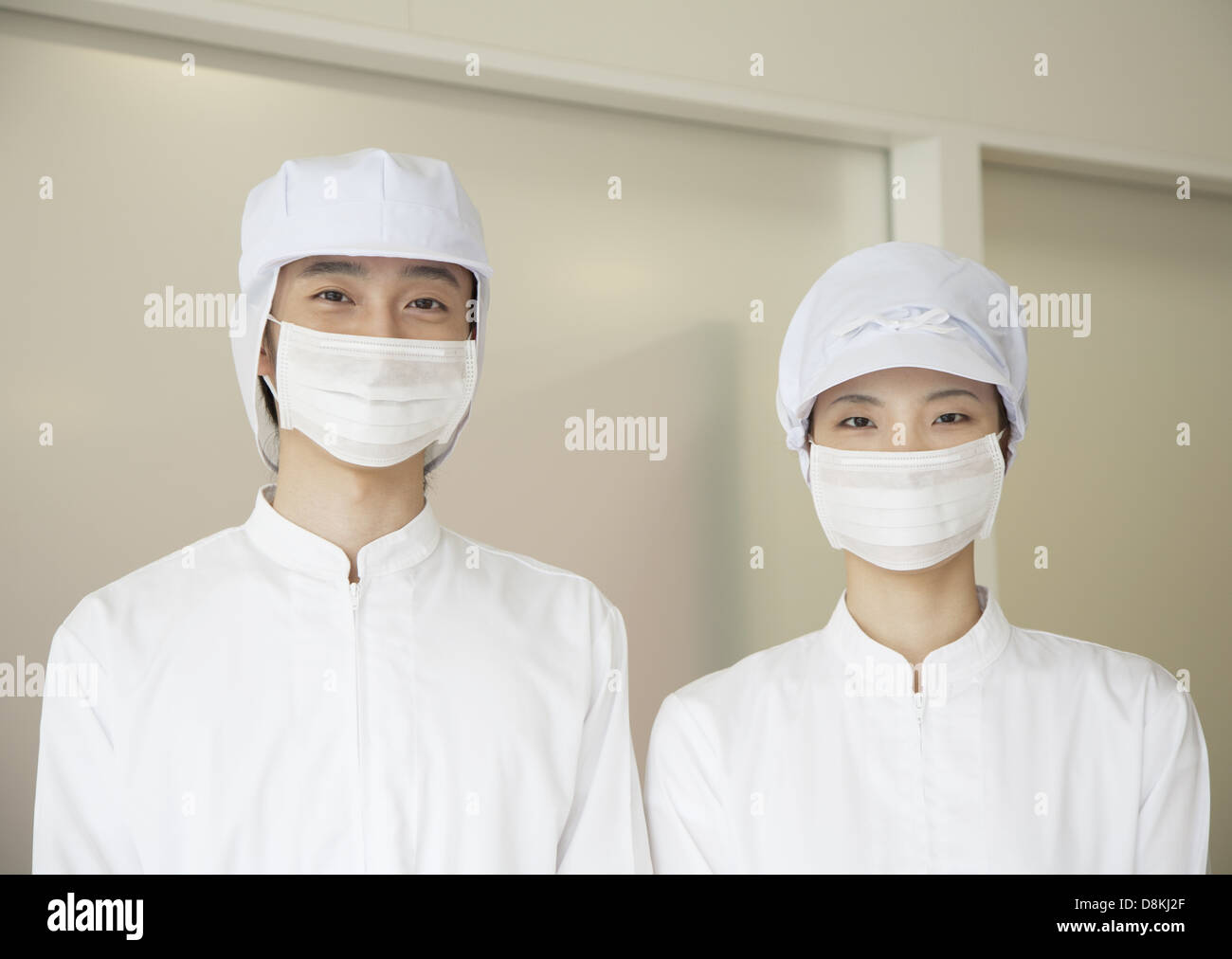 Food processing workers Stock Photo - Alamy