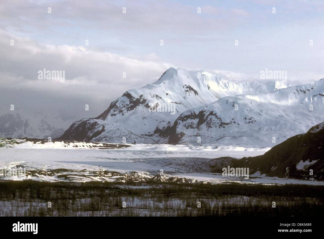 Allen Glacier, located in the Chugach Mountains, is an alpine glacier ...
