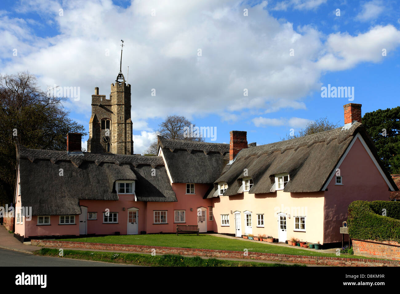 Parish church of St Marys, Cavendish village, Suffolk County, England ...
