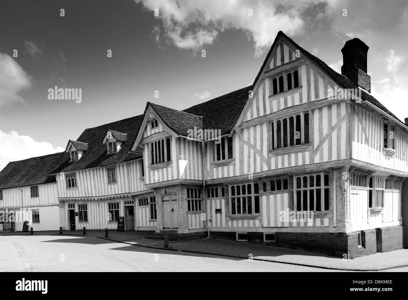 The Corpus Christi Guildhall, Market square, Lavenham village, Suffolk ...