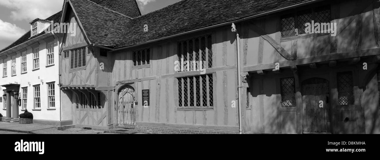 The Little Hall museum, Market square, Lavenham village, Suffolk County ...