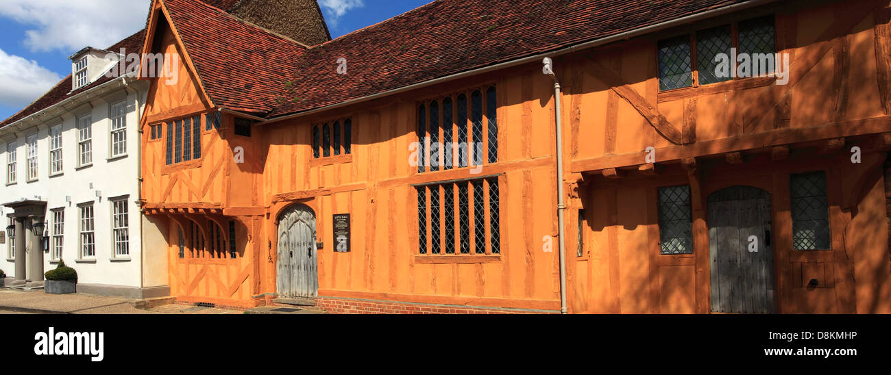 The Little Hall museum, Market square, Lavenham village, Suffolk County ...