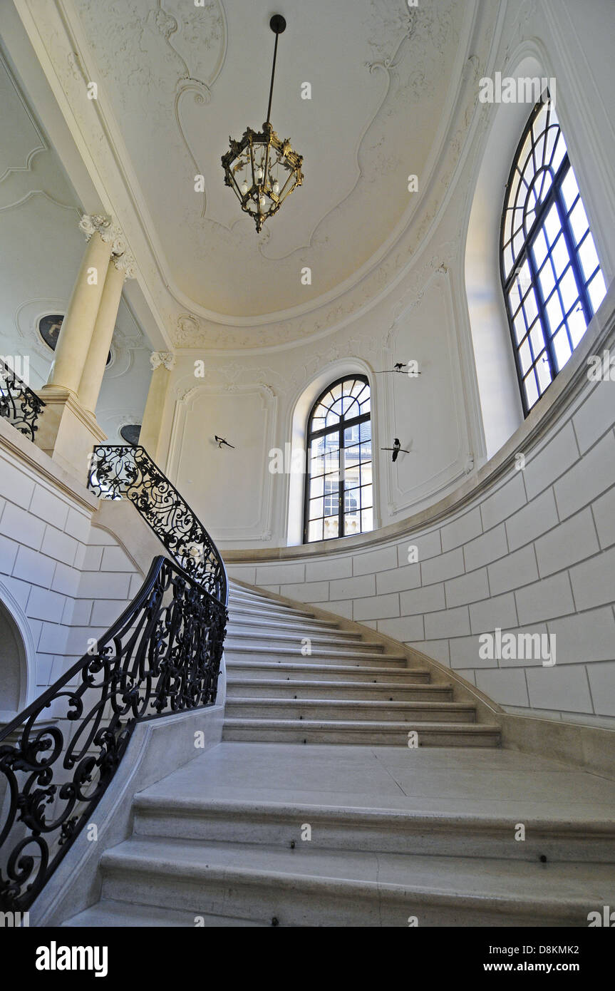 Staircase inside german castle hi-res stock photography and images - Alamy