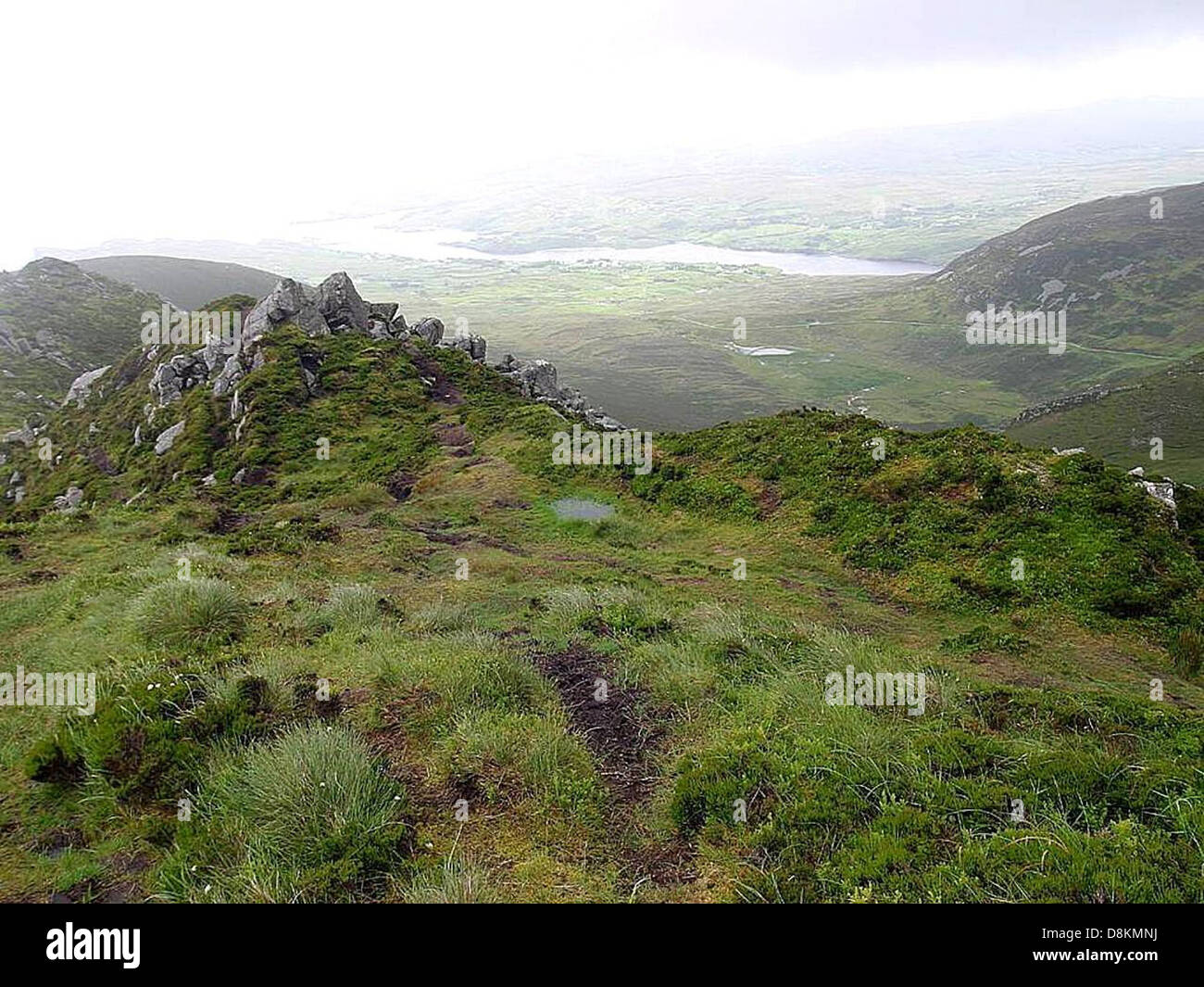 A dramatic view of the rugged cliffs in Ireland, known for their ...