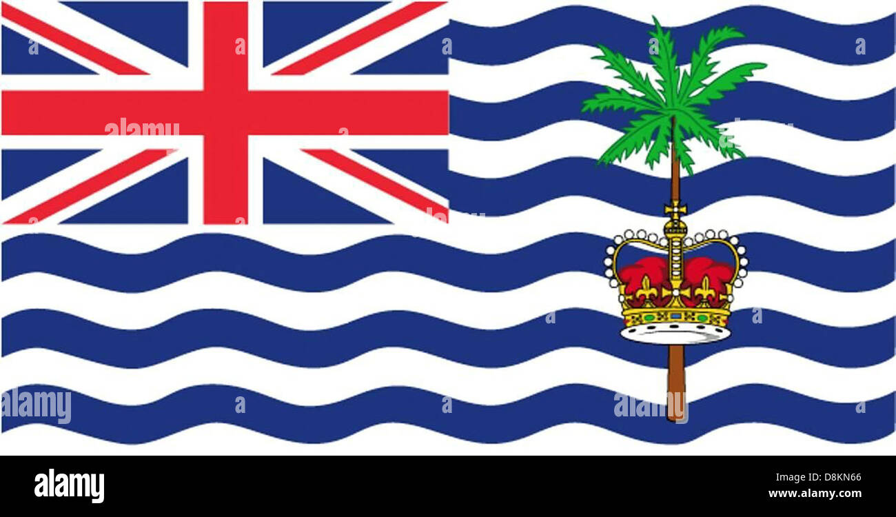 A stock photo of the flag of the British Indian Ocean Territory. The ...