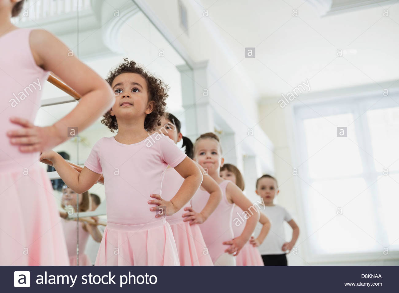 Children practicing ballet in ballet hi-res stock photography and ...