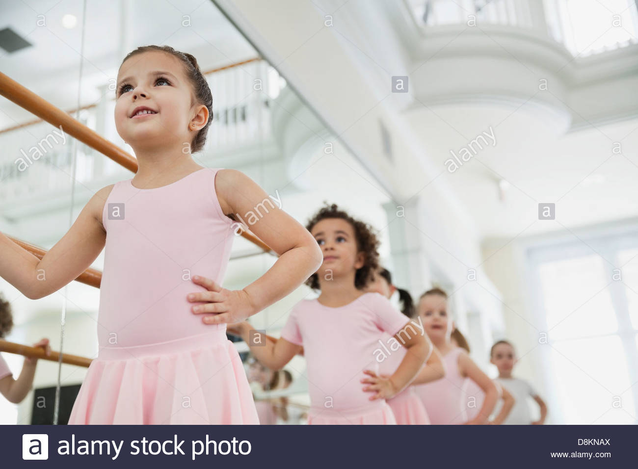 Children practicing ballet poses in hi-res stock photography and images ...