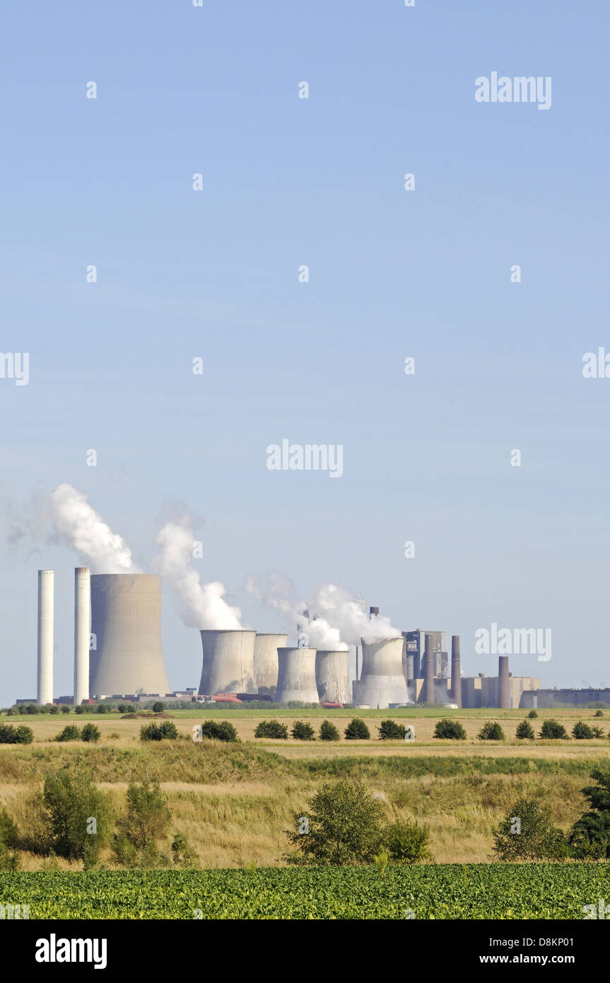 RWE brown coal power plant Stock Photo - Alamy