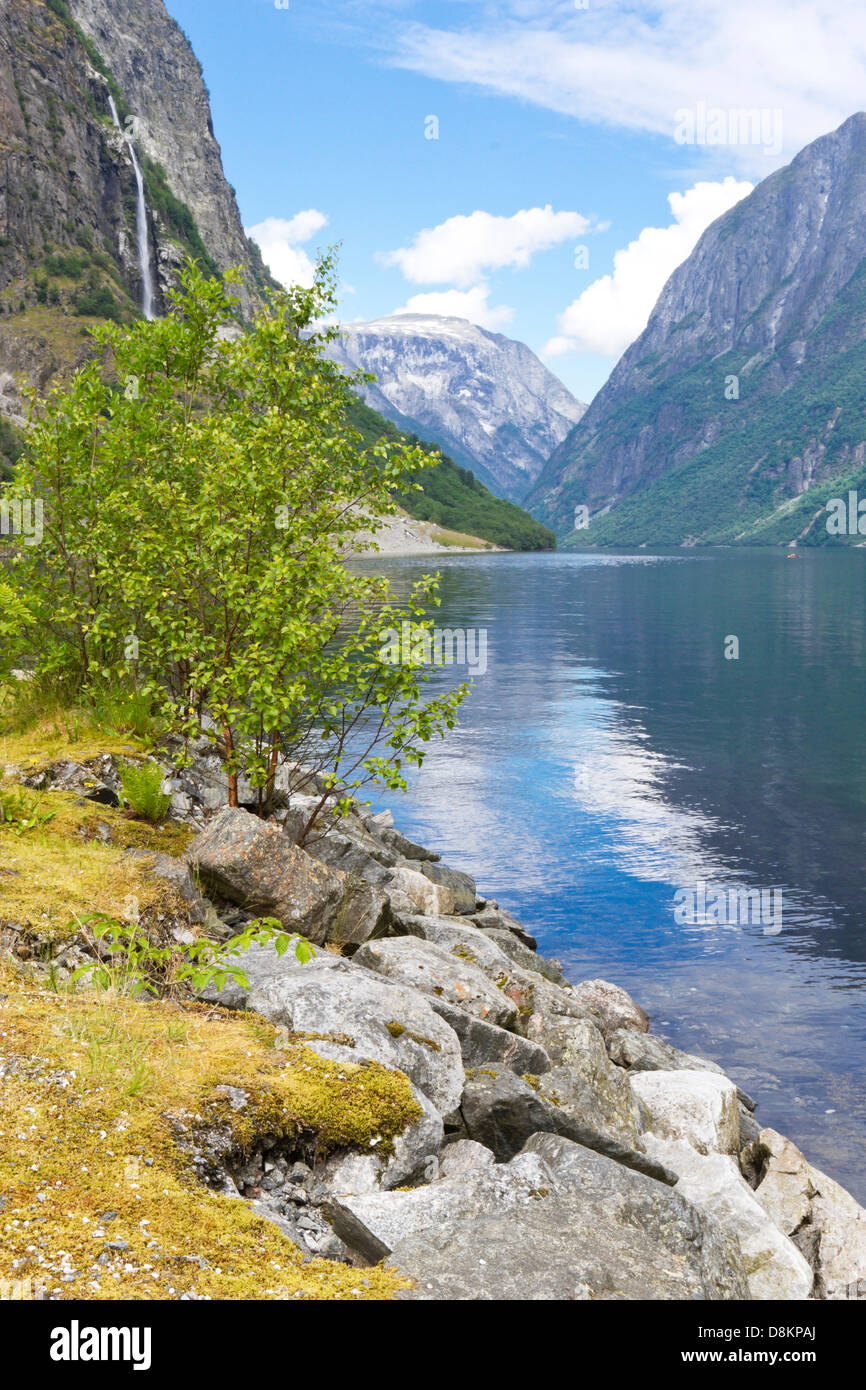 Scenic view of the Sognefjord, Norway Stock Photo - Alamy
