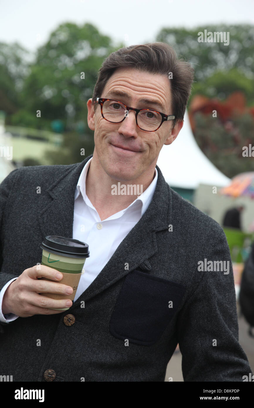 Rob Brydon looks rueful Stock Photo - Alamy