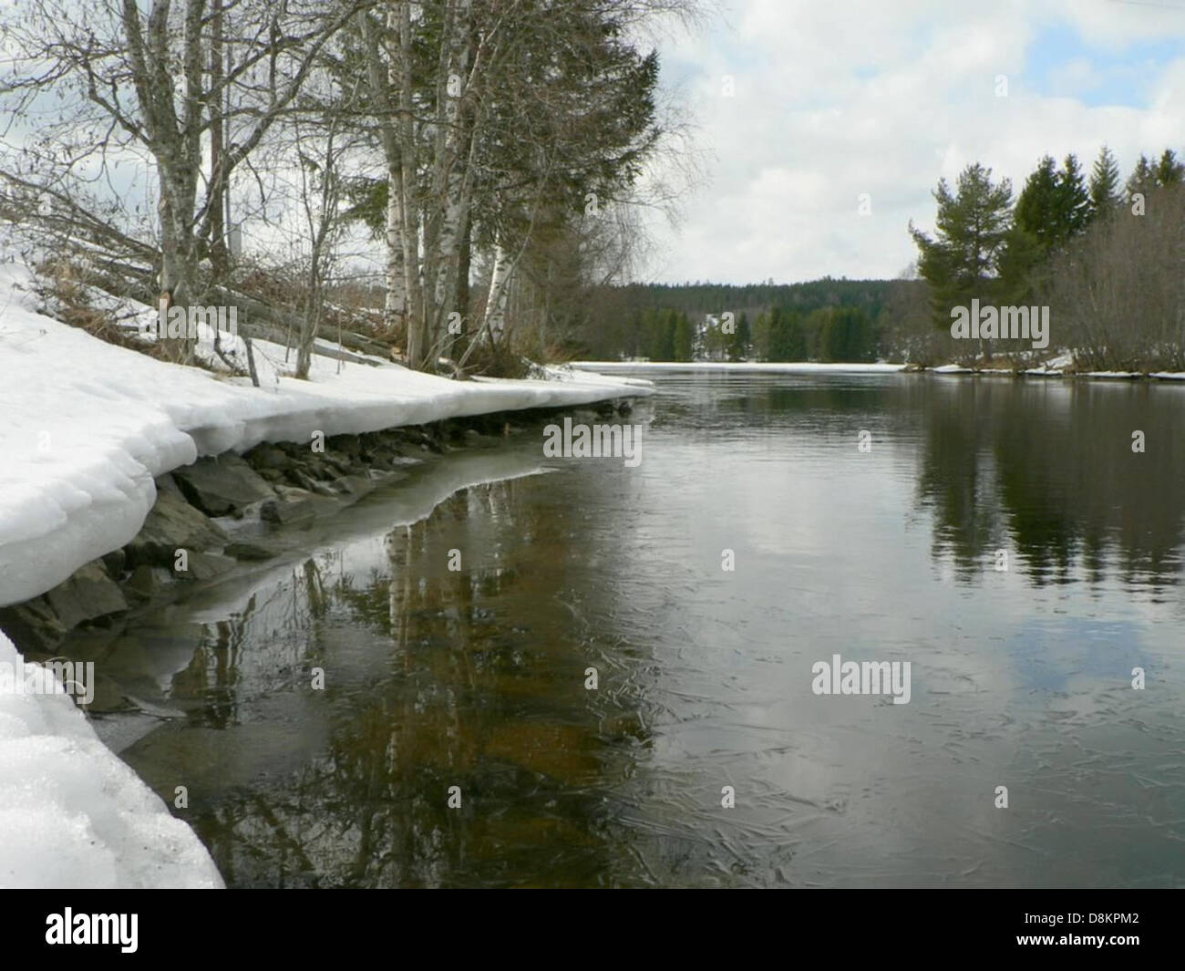 Lake side landscape Stock Photo - Alamy