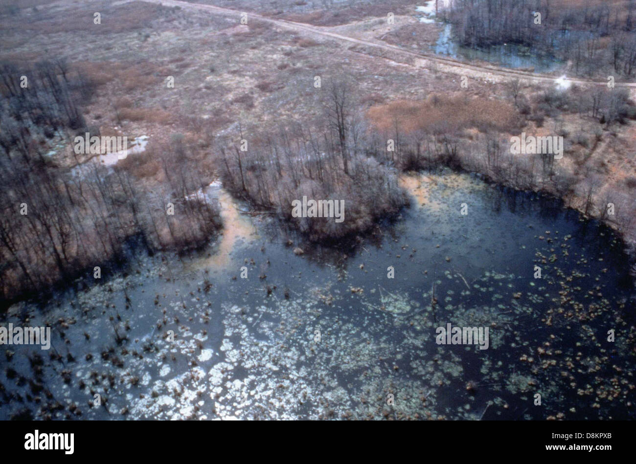 A Miele dump leaching process is depicted in this industrial image ...